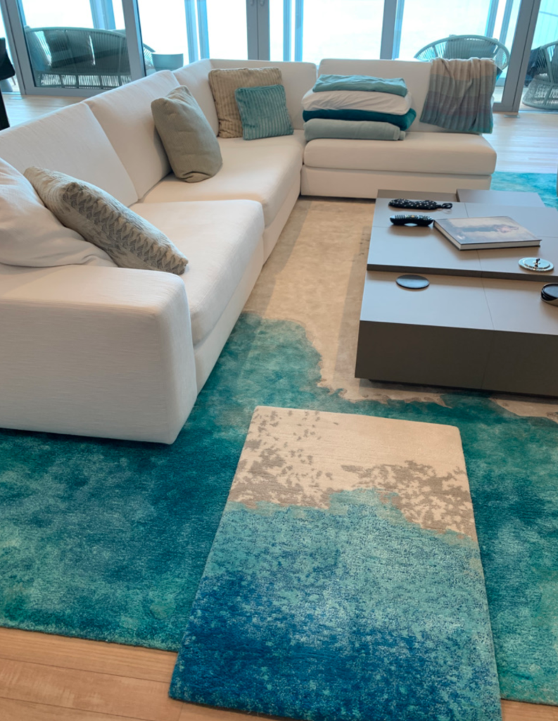 Custom Designed Rug / The Edition Residence / Miami Beach - Rugs by Zhaleh